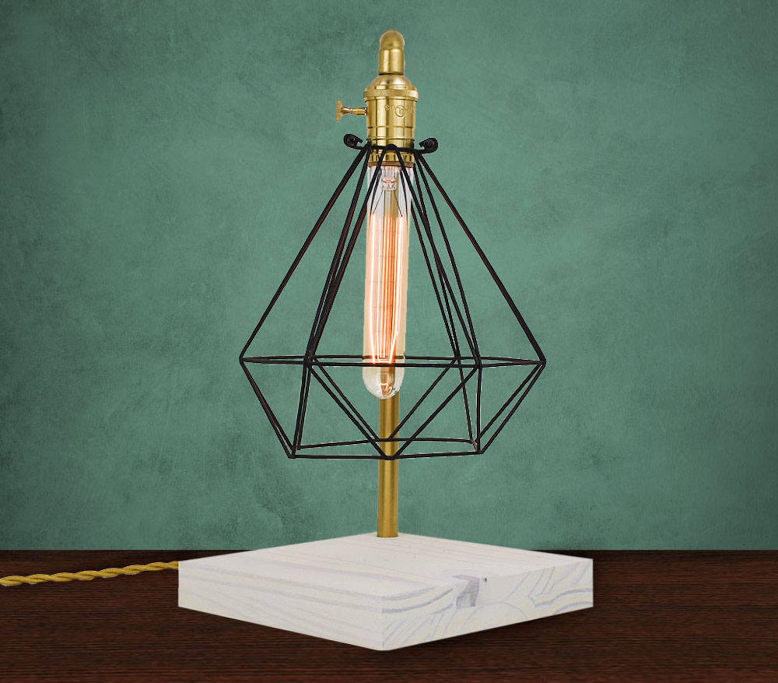 Table Lamp - Custom Industrial Table Lighting Industrial Pipe Lamp ...