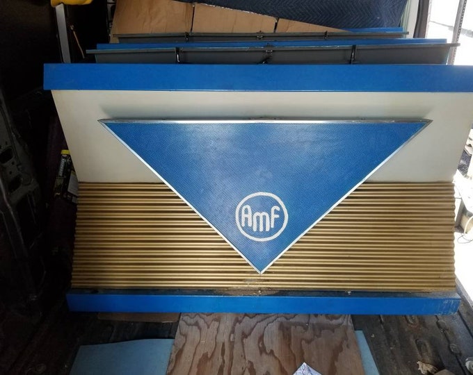 Vintage Antique AMF Bowling Alley Lane Masking Unit Mid Century Modern ...