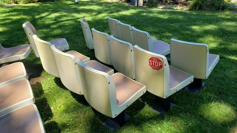 Vtg Mid Century Modern Brunswick Billiard Bowling Shell Chairs Settee ...