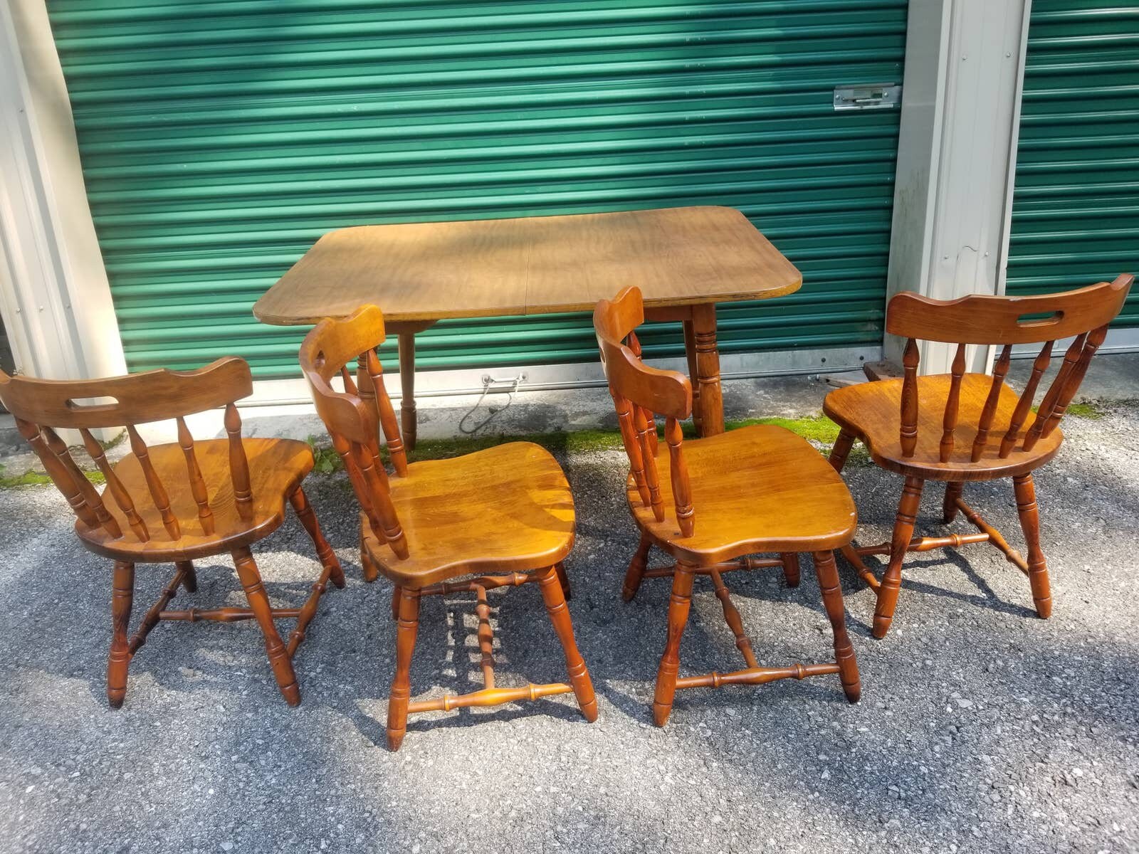 Colonial Style Expandable Kitchen Table W/ 4 Chairs - Etsy