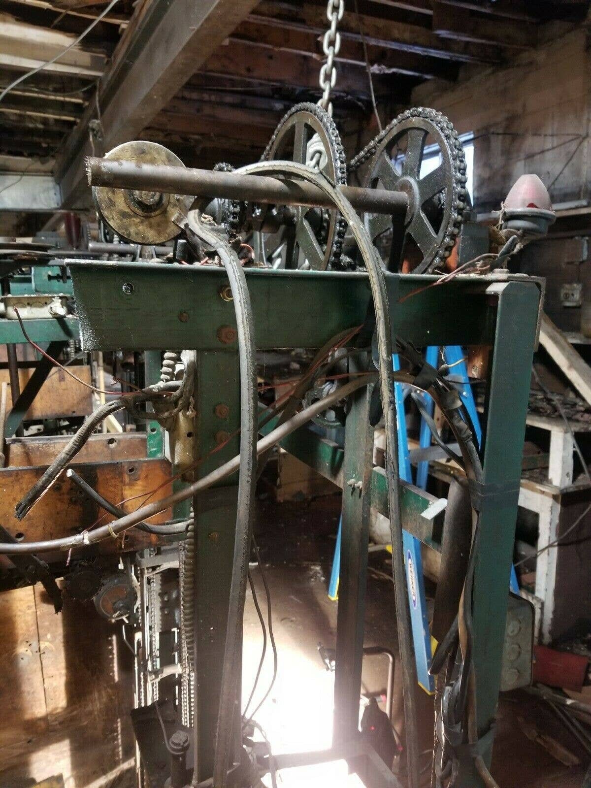 Vintage WORKING Kinetic Steampunk Sculpture Authentic Duckpin Pinsetter ...