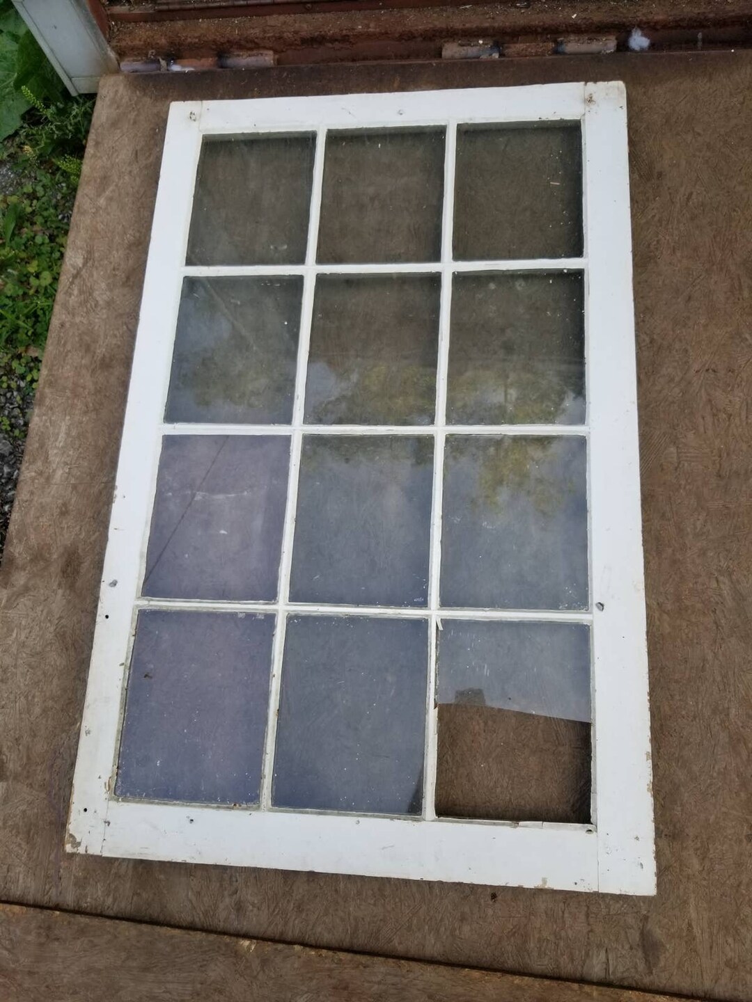 VINTAGE 12 Pane Wooden Window RUSTIC Farmhouse - Etsy