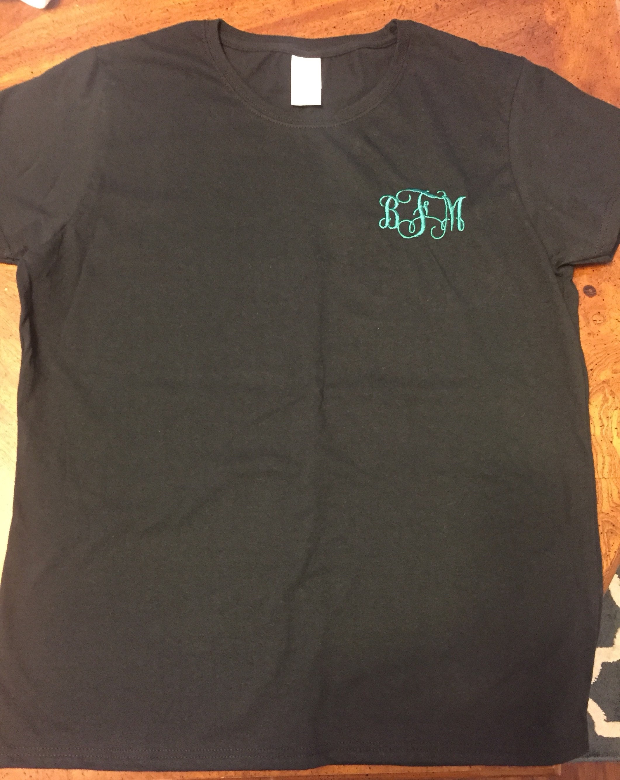 Monogrammed T-shirt - Etsy