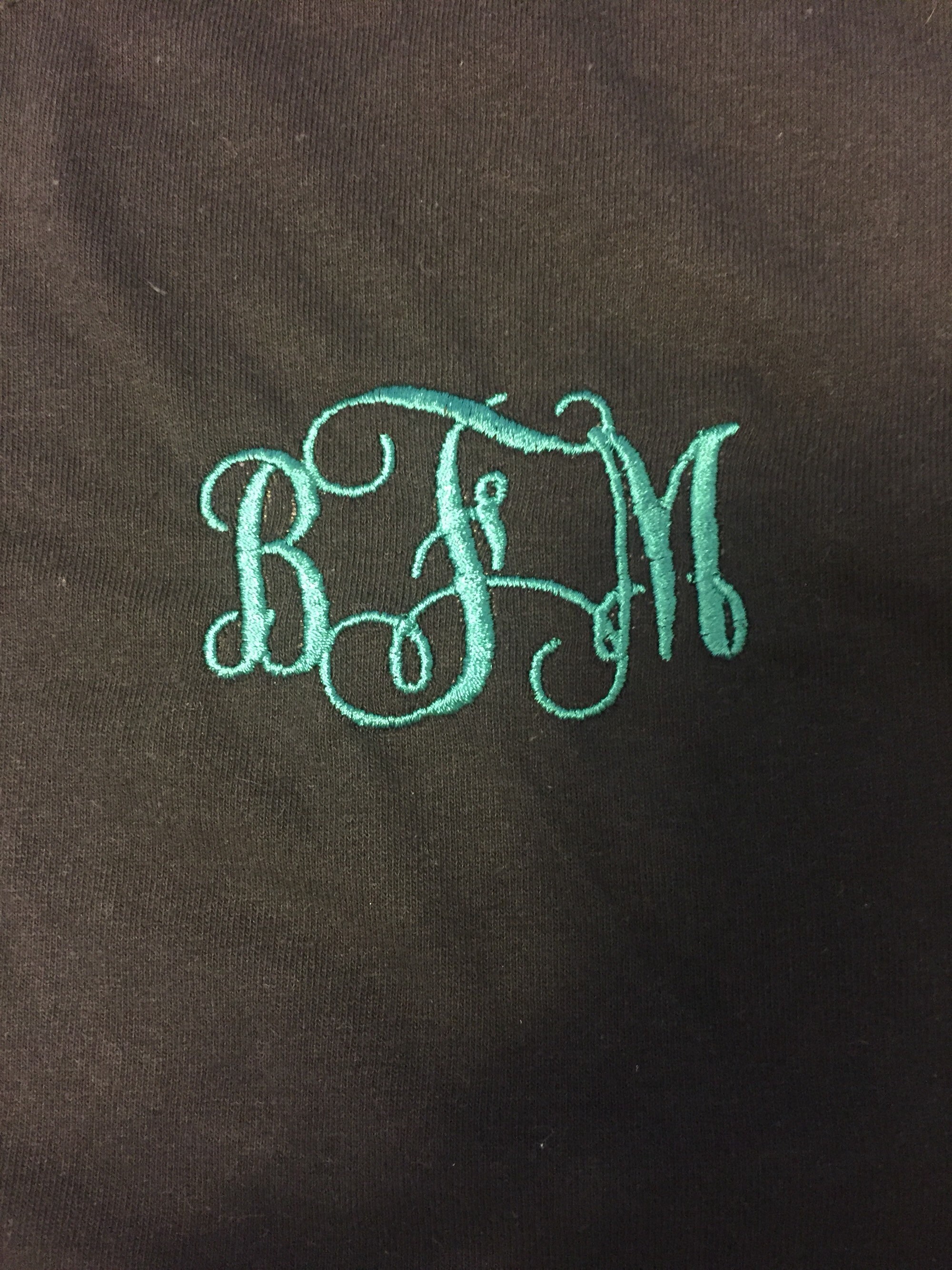 Monogrammed T-shirt - Etsy