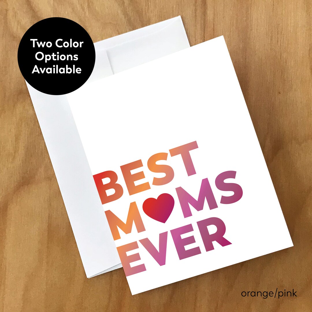 Best Moms Ever Greeting Card MMSDY2CRD - Etsy