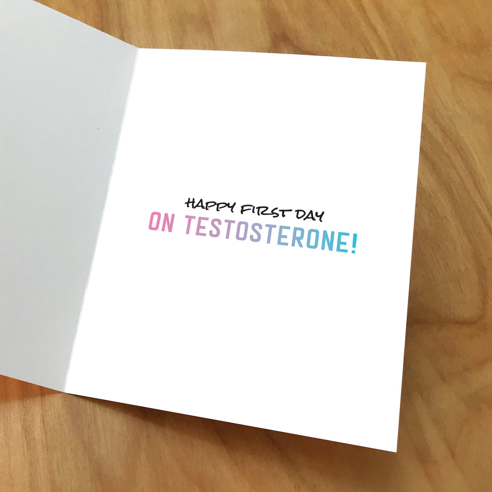 First Testosterone Shot Card FTM9CRD - Etsy