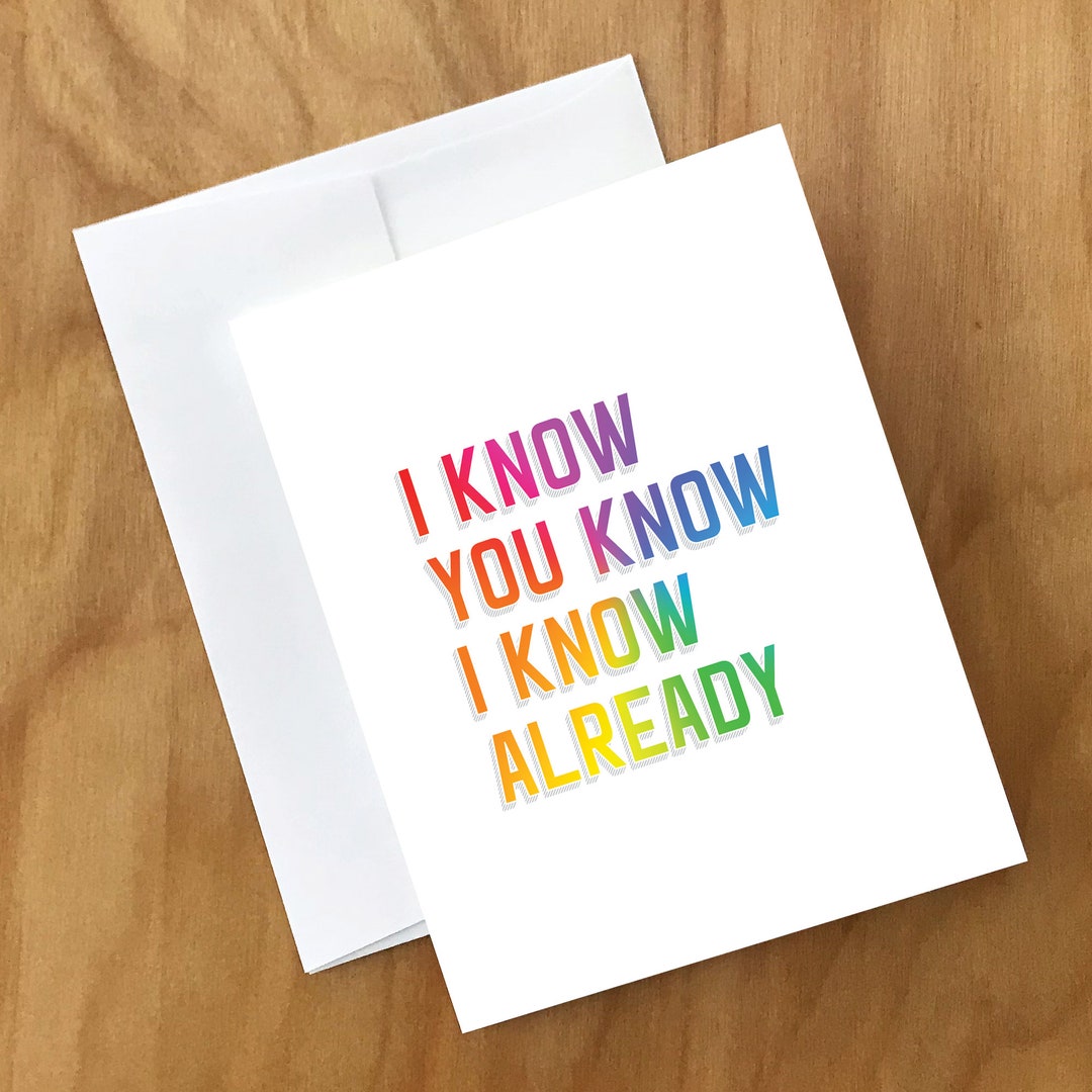 Coming Out Card for Expressing LGBTQ Pride Support - Etsy