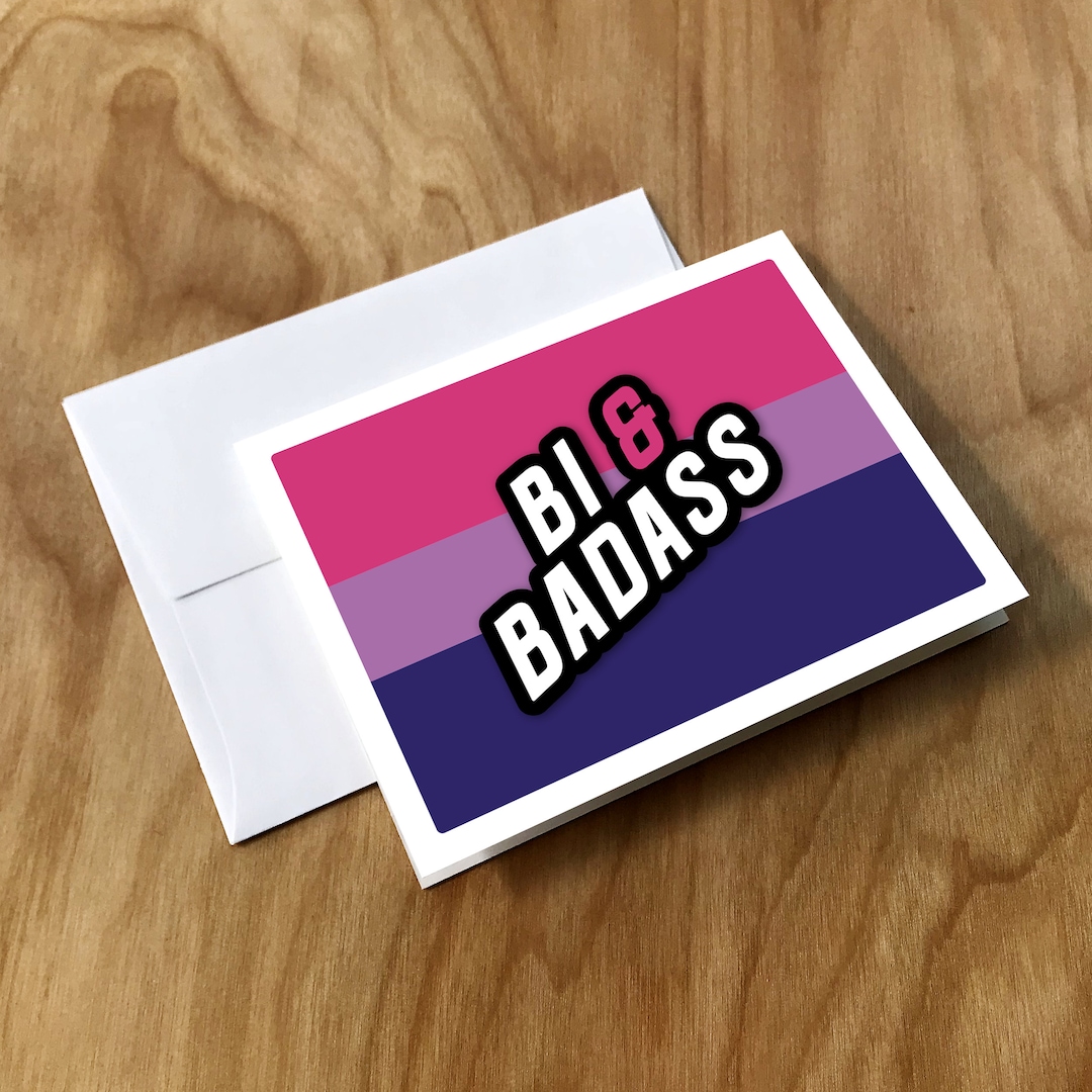 Bisexual Encouragement & Support Greeting Card (BISX4CRD) - Etsy