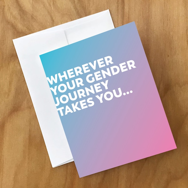 Gender Identity Card - Etsy