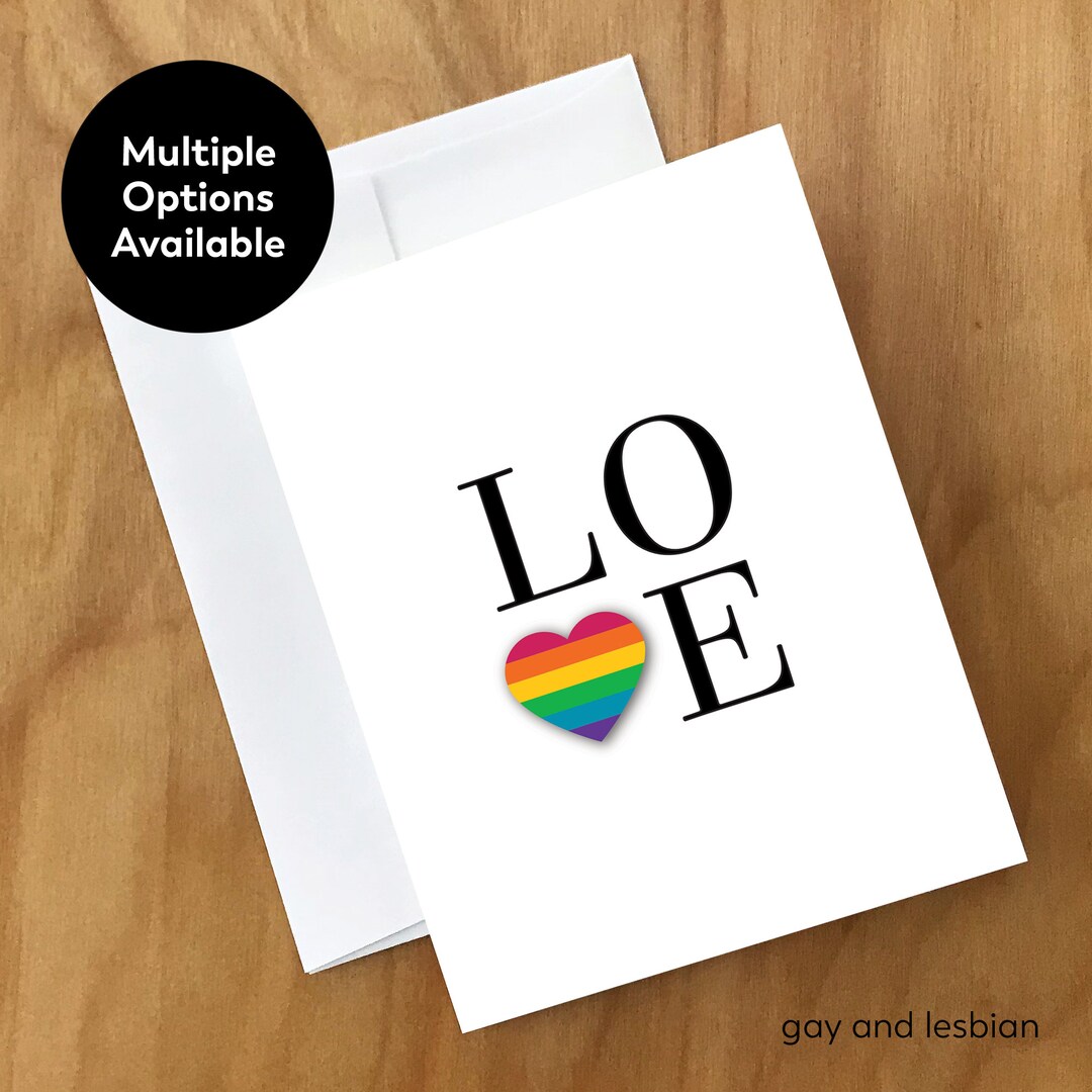 LGBTQ+ Love Greeting Card (LOVE2CRD) - Etsy