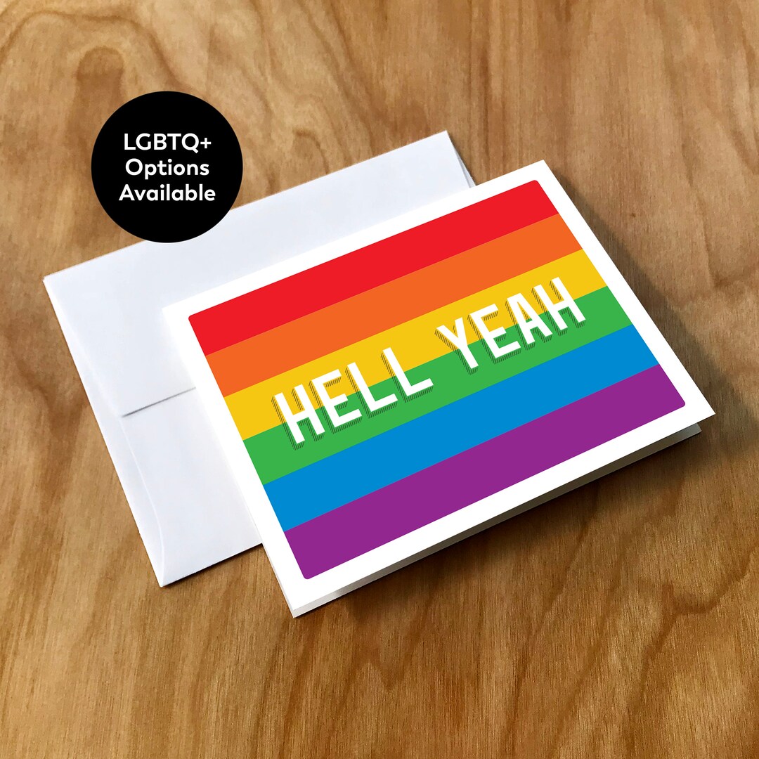 Coming Out Card for Expressing LGBTQ Pride Support - Etsy