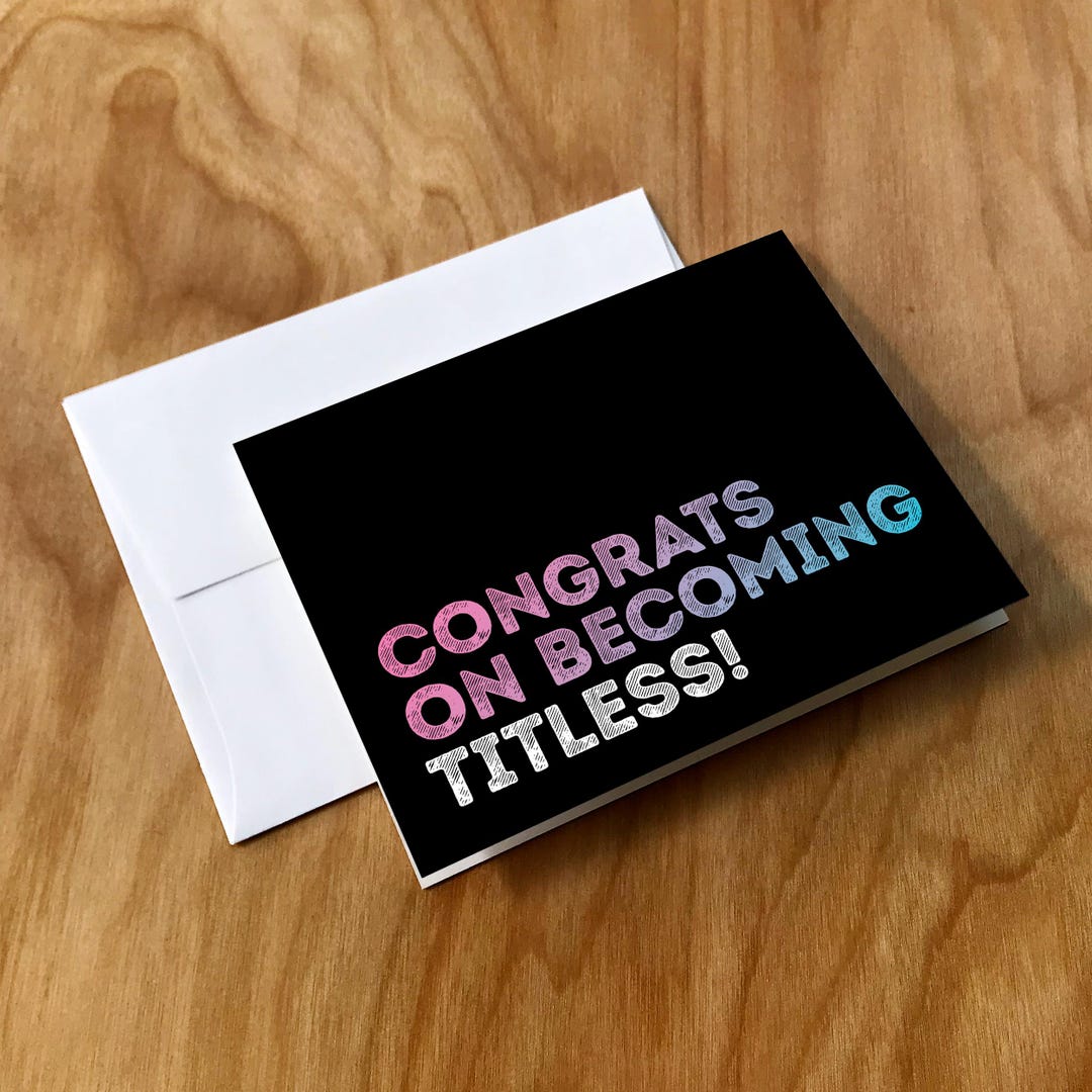 Top Surgery Card for Ftm/female to Male (FTM15CRD) - Etsy