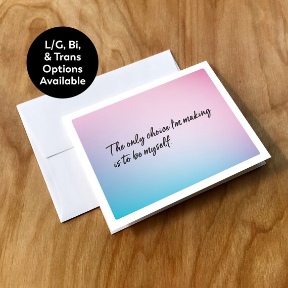 Coming Out Greeting Card OUT12CRD | Etsy