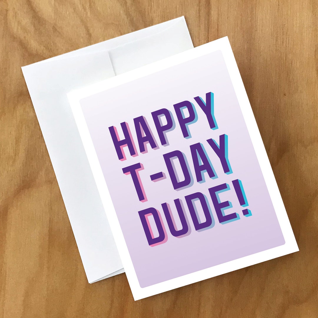 FTM First Testosterone Shot Anniversary Card FTM8CRD - Etsy