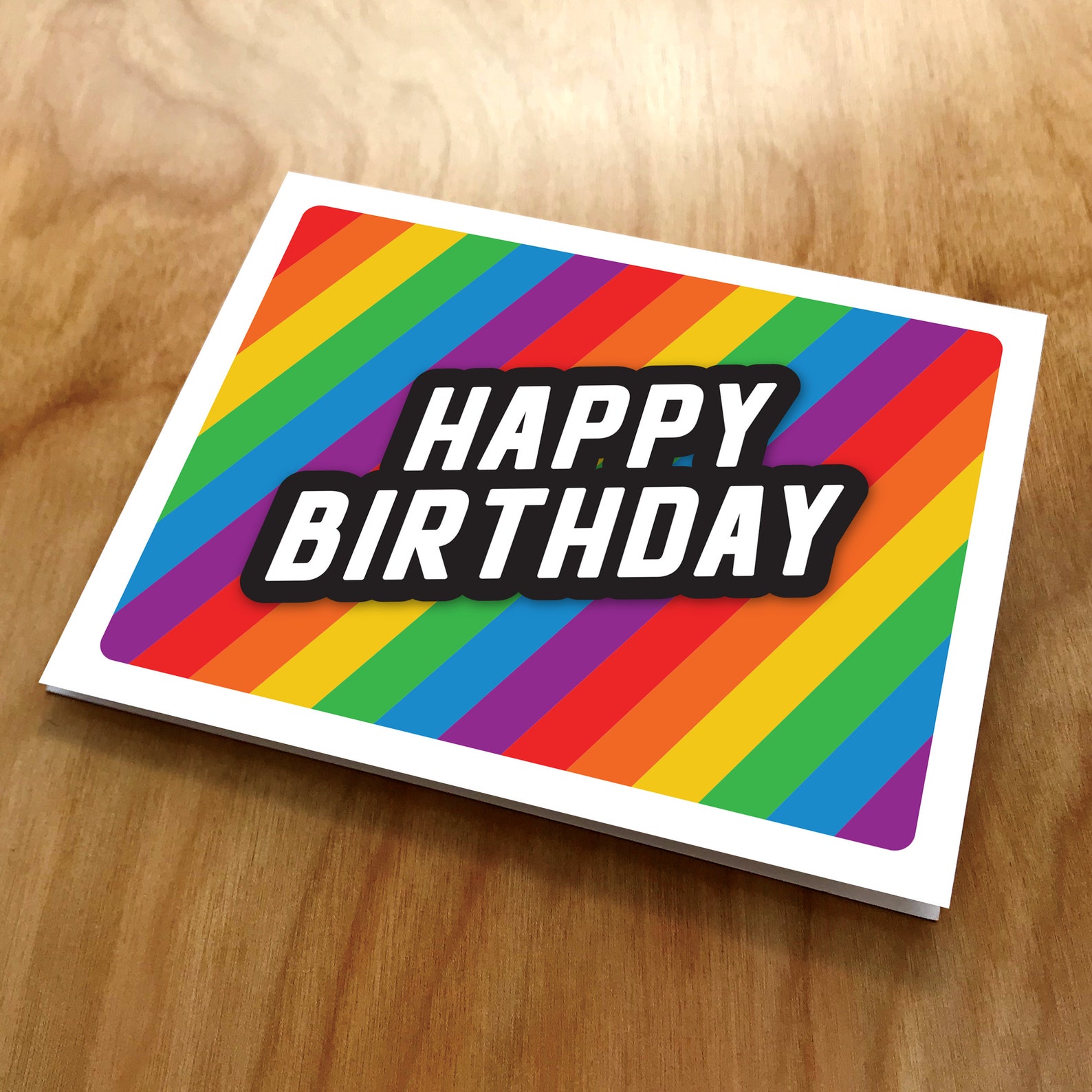 LGBTQ Happy Birthday Card BDAY4CRD - Etsy