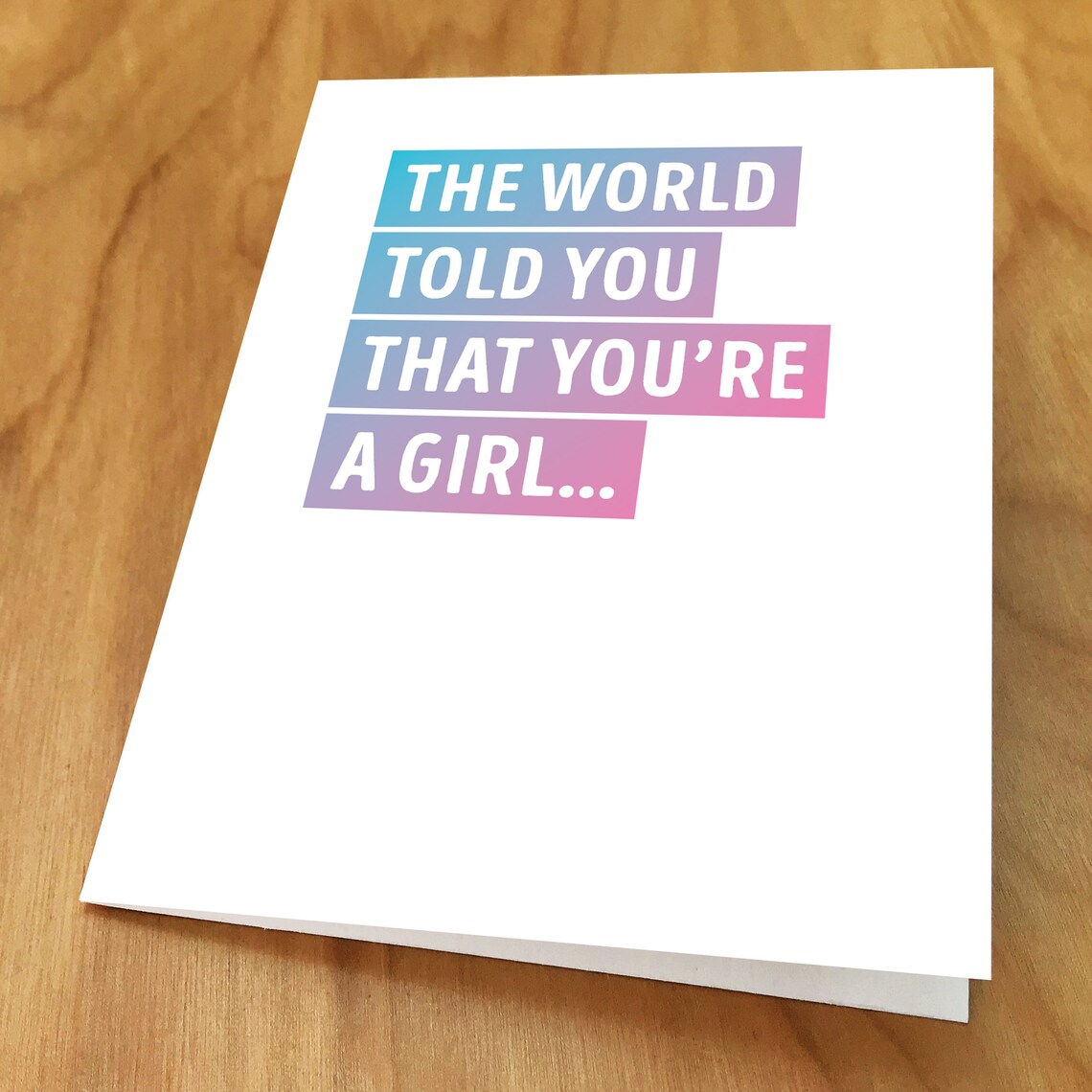 FTM Transgender Support Card FTM7CRD - Etsy