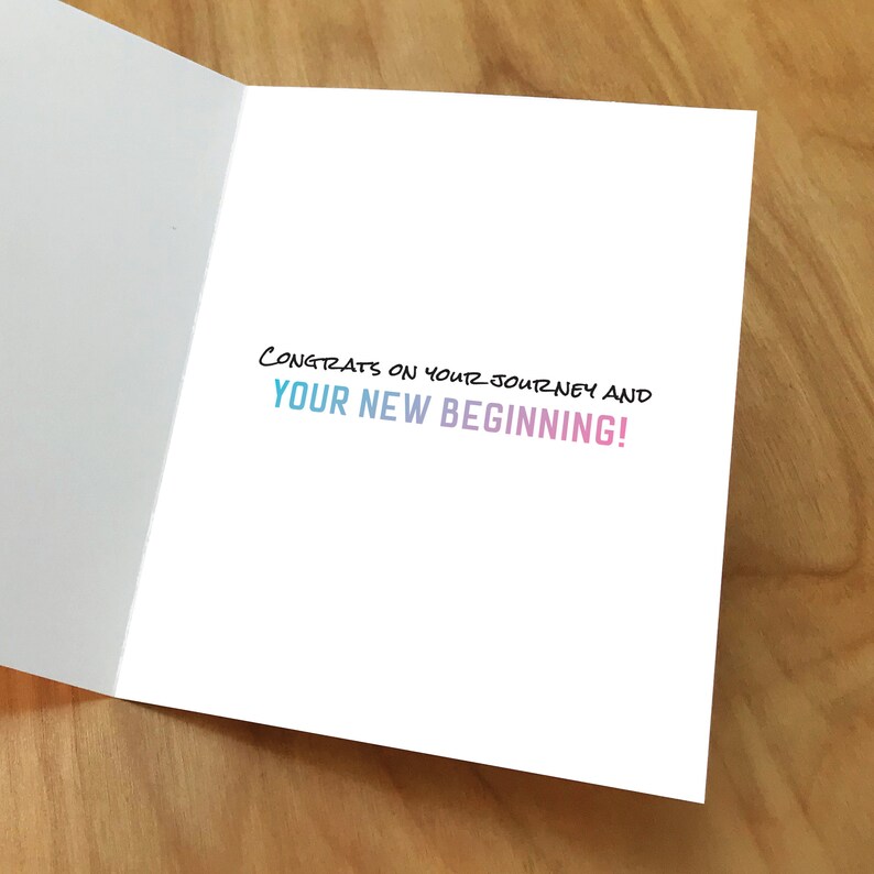 Transgender Name Change Card TRNS9CRD | Etsy