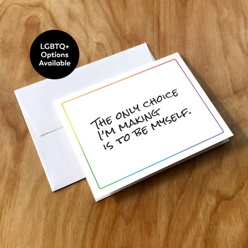 Bisexual Coming Out and Encouragement Card BISX2CRD | Etsy