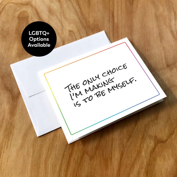 Coming Out Greeting Card OUT12CRD - Etsy