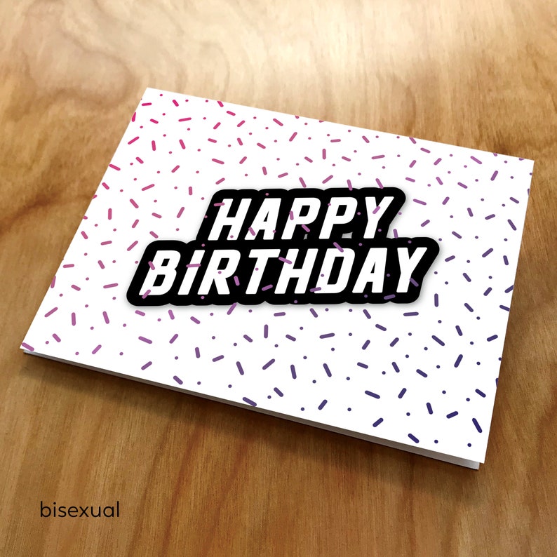 LGBTQ Happy Birthday Card (BDAY4CRD) - Etsy