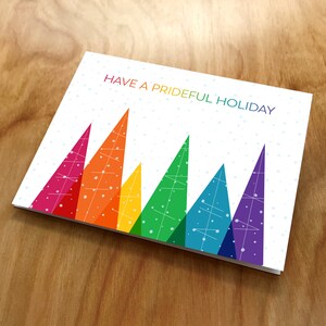 LGBTQ Pride Trees Christmas Cards (XMAS13CRD) - Etsy