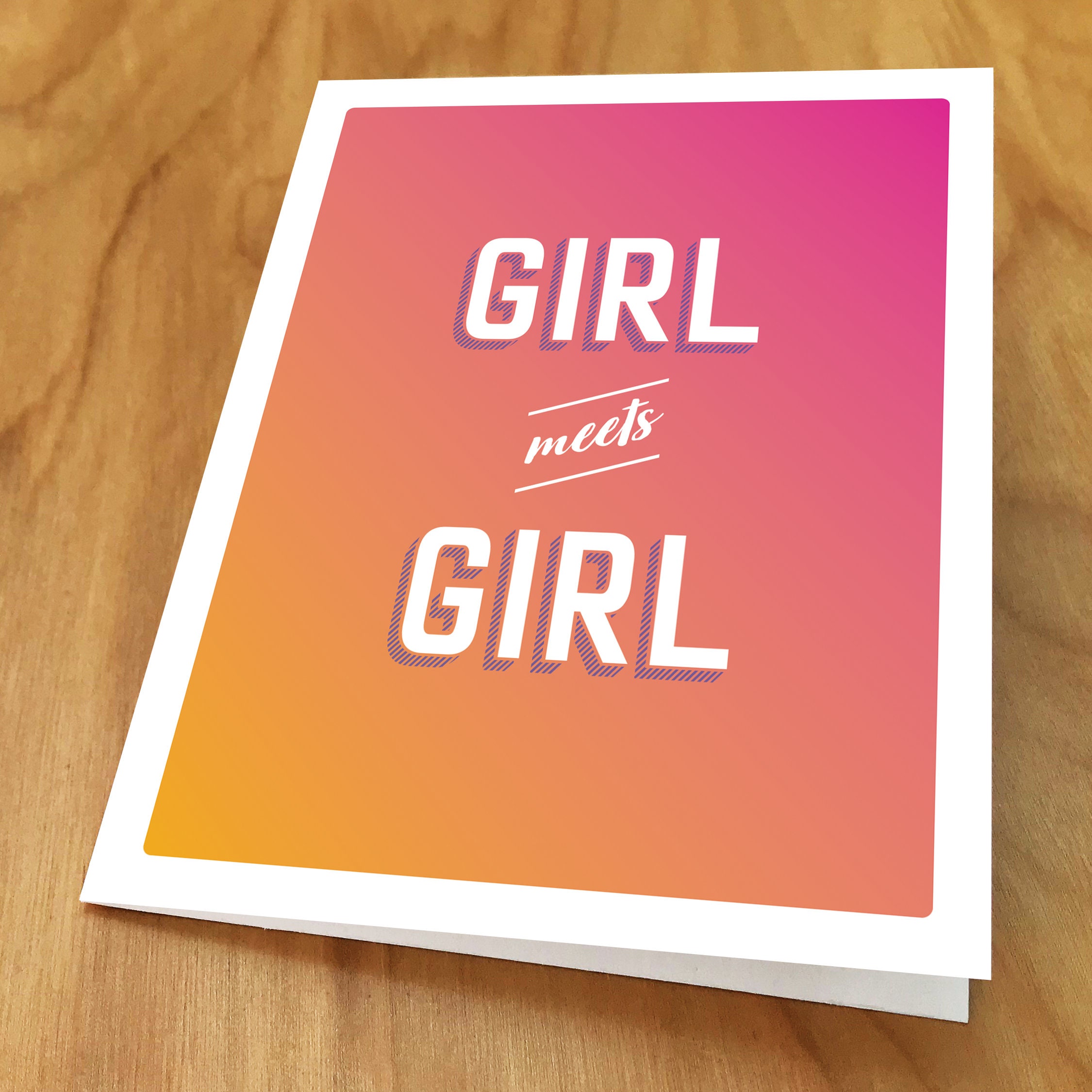 Love Card for Female Same-sex Relationship LOVGRL4CRD - Etsy