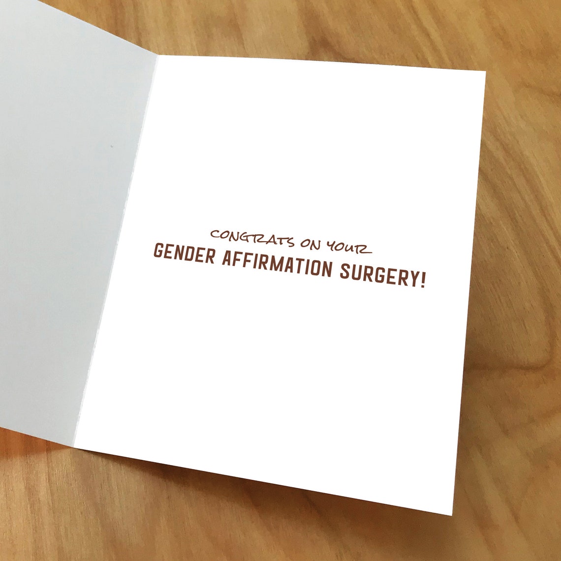 MTF Gender Affirmation Surgery Card MTF8CRD | Etsy
