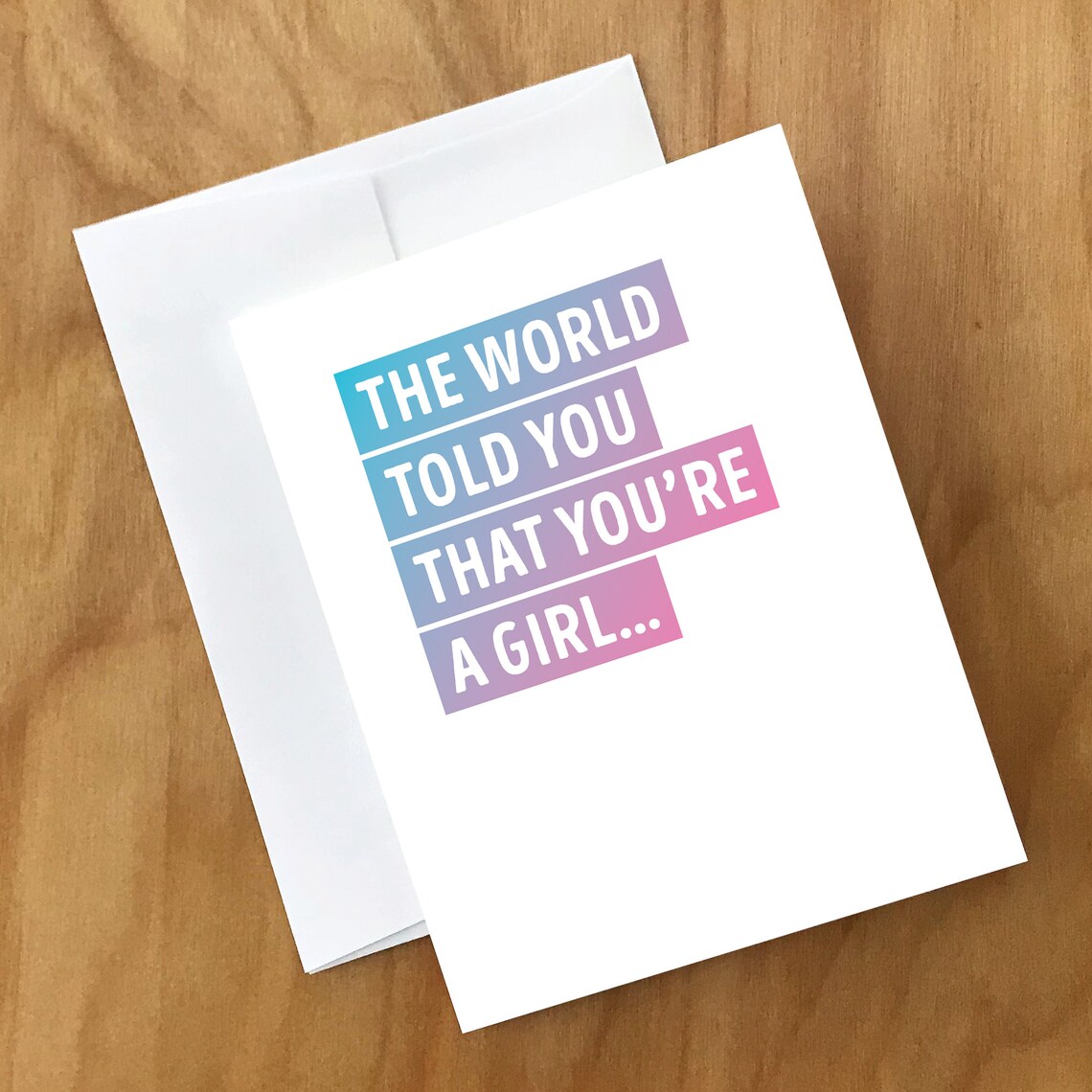 FTM Transgender Support Card FTM7CRD - Etsy