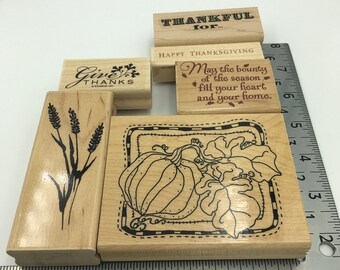 Fall rubber stamps | Etsy