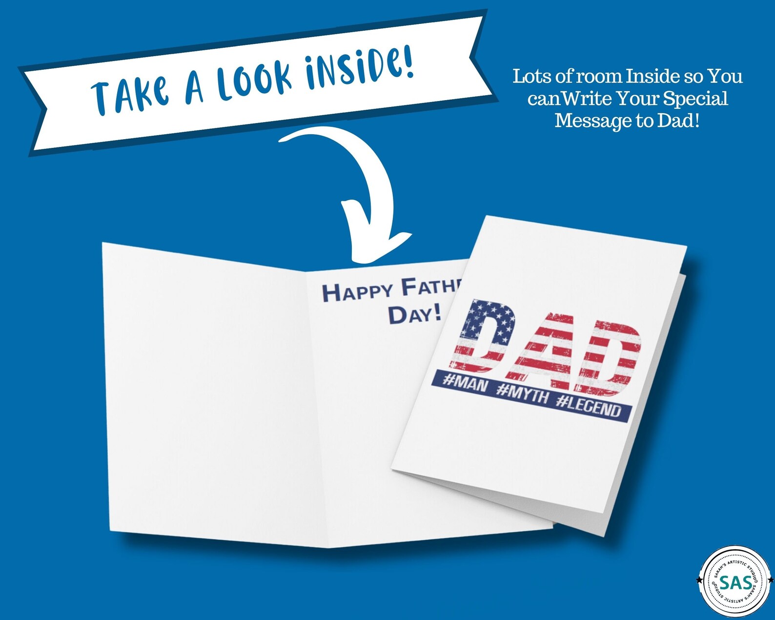 Fathers Day Card, Fathers Day Printable, Greeting Card for Dad, Bonus ...