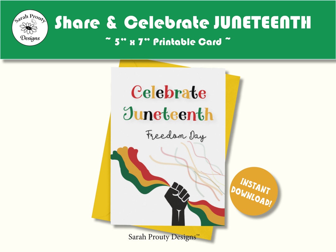 Freedom Day, Juneteenth, Digital Download, Independent AF, Downloadable ...