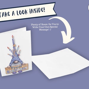 Happy Birthday, Gnome, Printable Card, Happy Birthday Card, Birthday ...