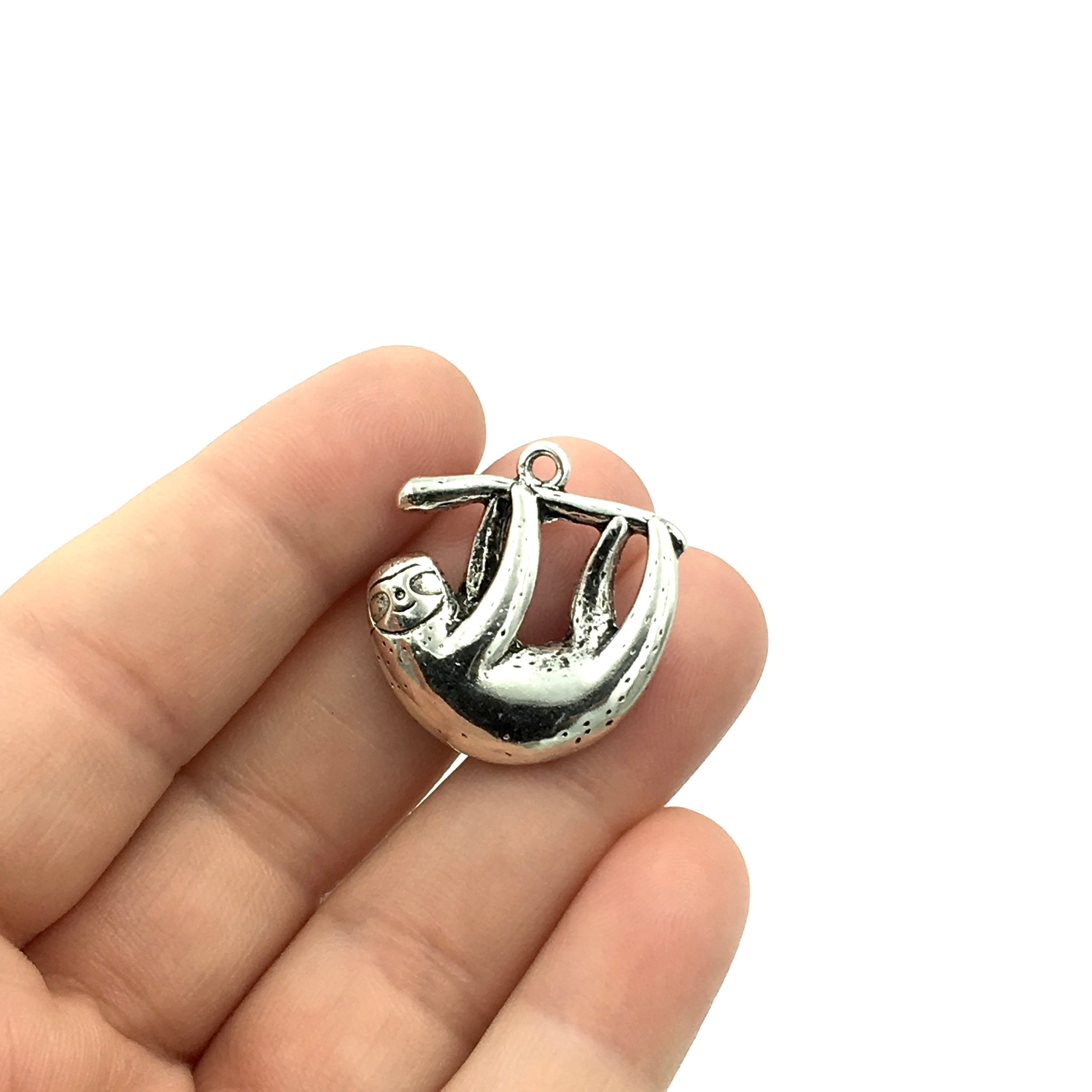 Sloth Charm Pendant. Animal Charm. Sloth Lovers Pendant. Sloth Jewelry ...
