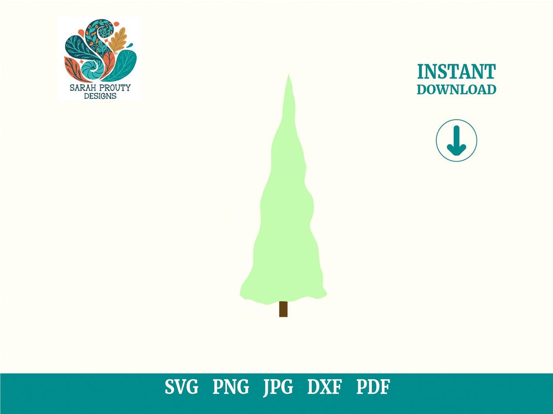 Evergreen Tree Digital, Svg Cut File, Christmas Tree Design, Pine Tree ...