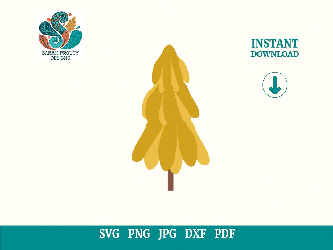 Fall Tree Digital Download, Svg Png Jpg Pdf Dxf, Autumn Tree Clip Art ...