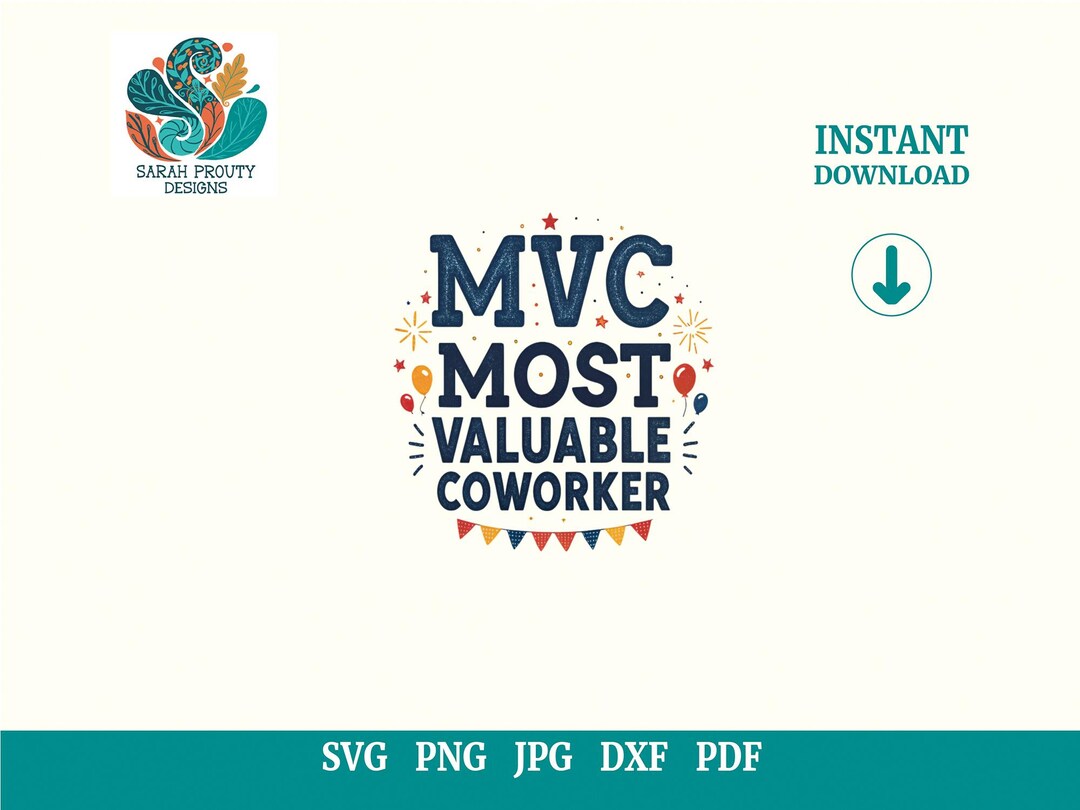 Mvc Most Valuable Coworker Svgdesign, Svg Png Jpg Dxf Pdf, Appreciation ...