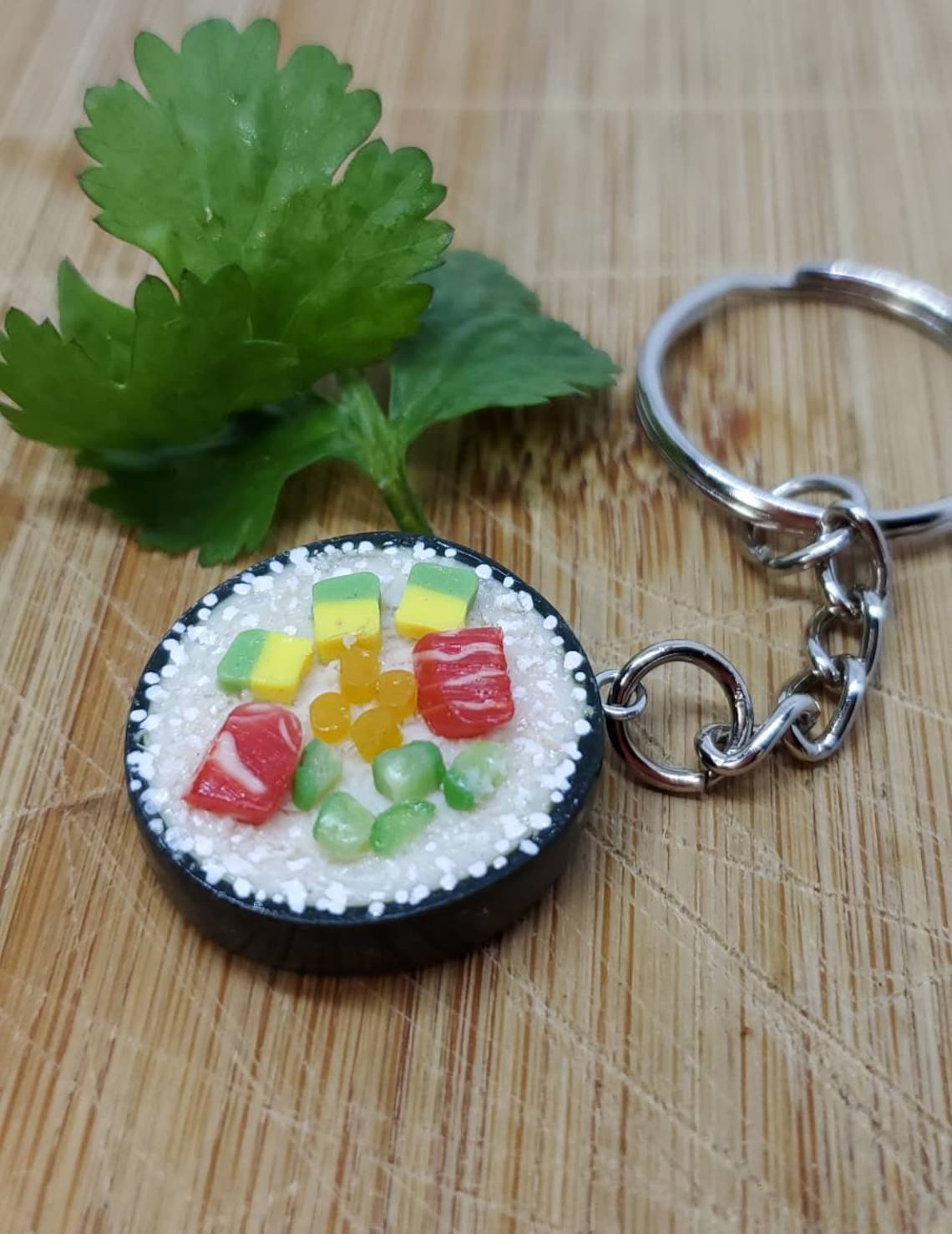 Realistic sushi keychain sushi key accessory collectable | Etsy