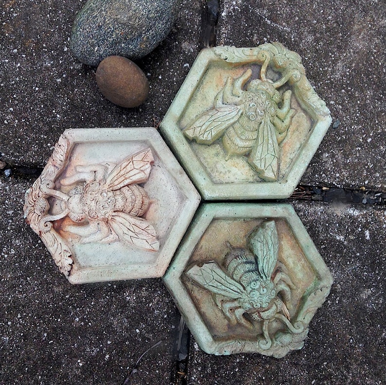 Large Bee Tile Kitchen Backsplash or Wall Sculpture Garden | Etsy