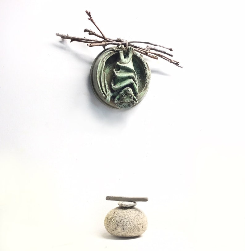 Bat Bas Relief Wall Sculpture Garden Sculpture Art Nouveau | Etsy