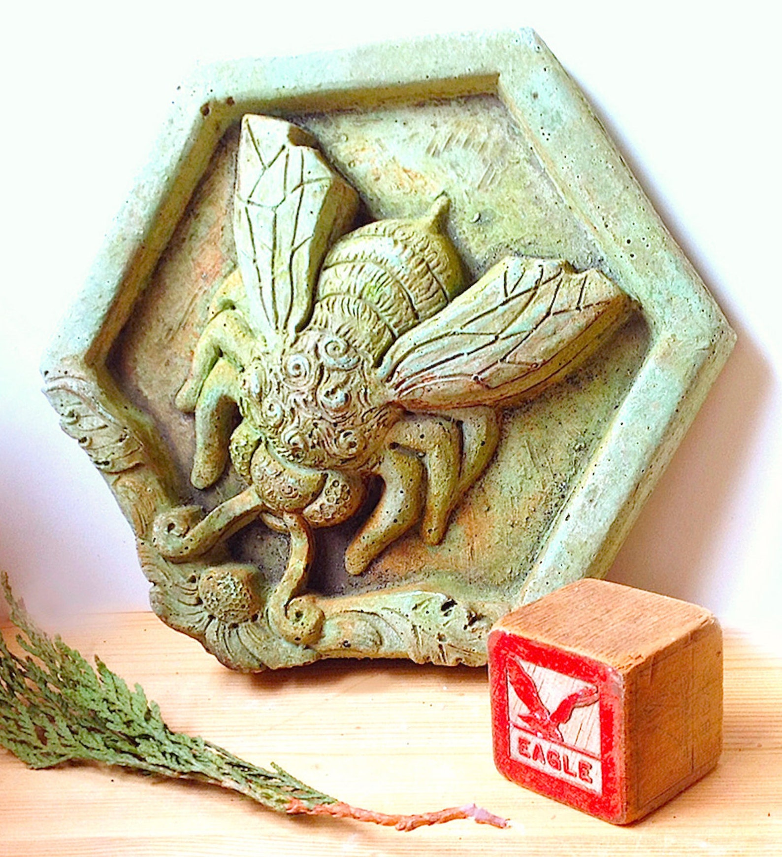 Large Bee Tile Kitchen Backsplash or Wall Sculpture Garden | Etsy