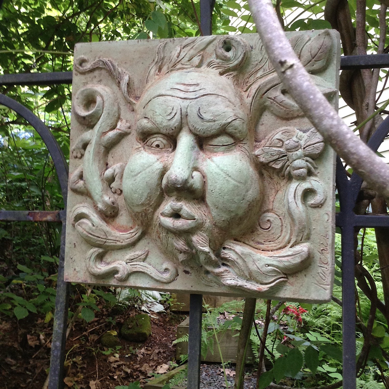 Large Green Man Plaque for the Home or Garden Green Man - Etsy
