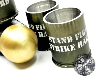 Shot Glass Made From 40mm Grenade Casing Customised Shot Glass 40mm GMG ...