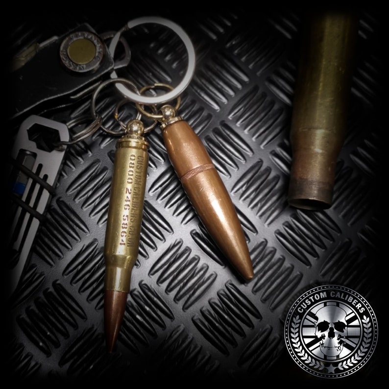 Genuine Bullet Key Ring .50 Cal Bullet Keyring 50 Caliber - Etsy
