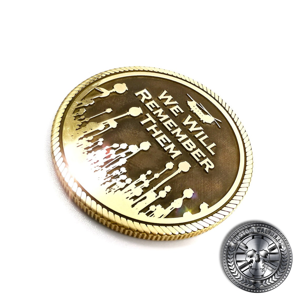 Solid brass EDC coin custom engraved challenge coin 40mm | Etsy