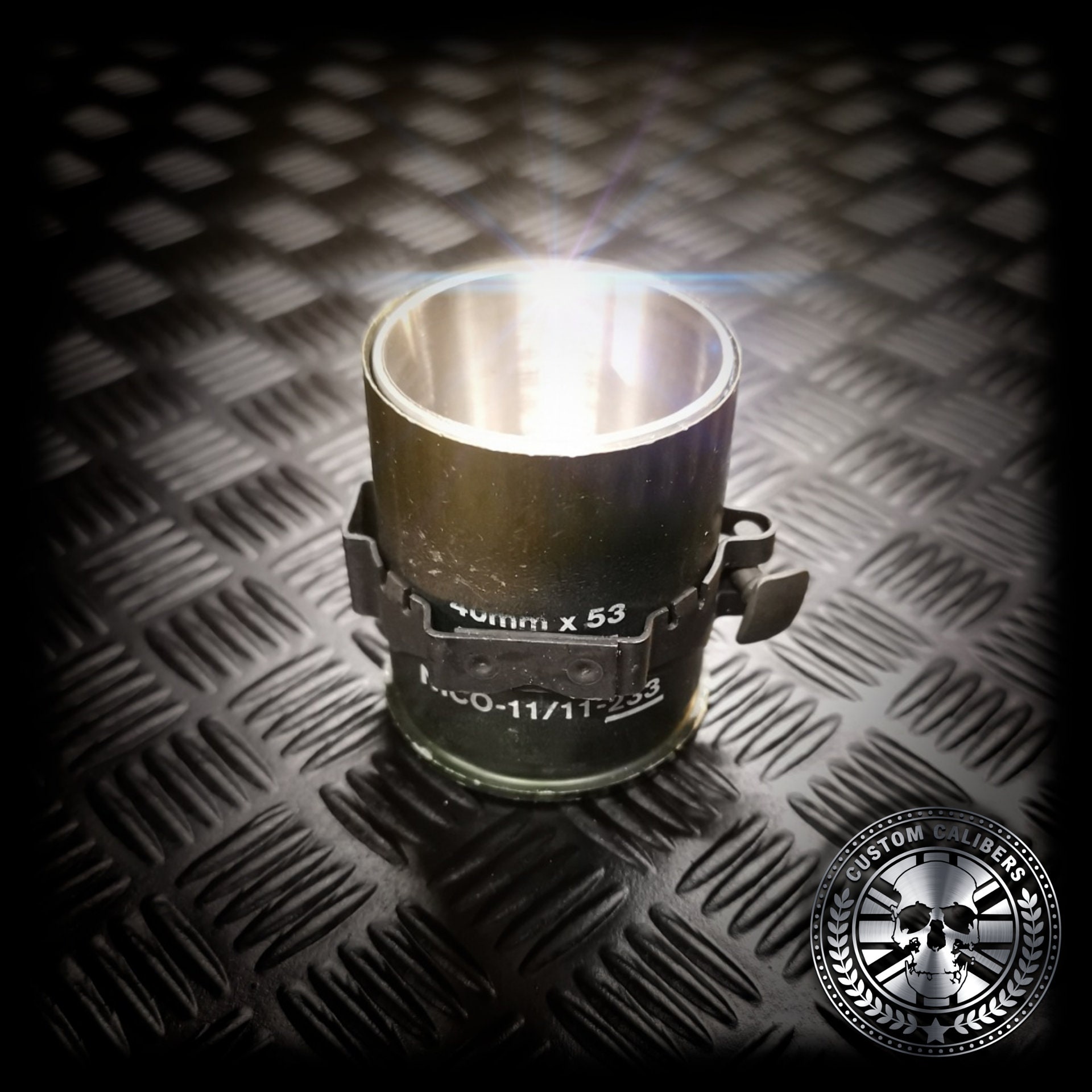 Shot glass made from 40mm Grenade casing Customised shot glass | Etsy