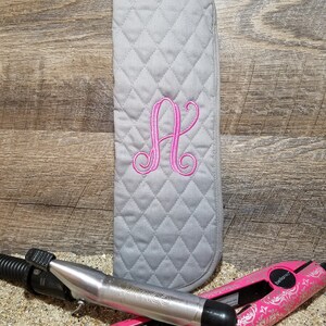 Solid GRAY Flat/curling Iron Bag Monogram Included; Many Color Options ...