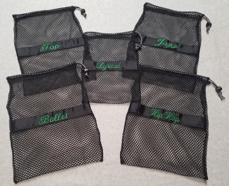 LARGE Mesh Drawstring BLACK Ballet Jazz Tap Pointe Shoe Glove | Etsy