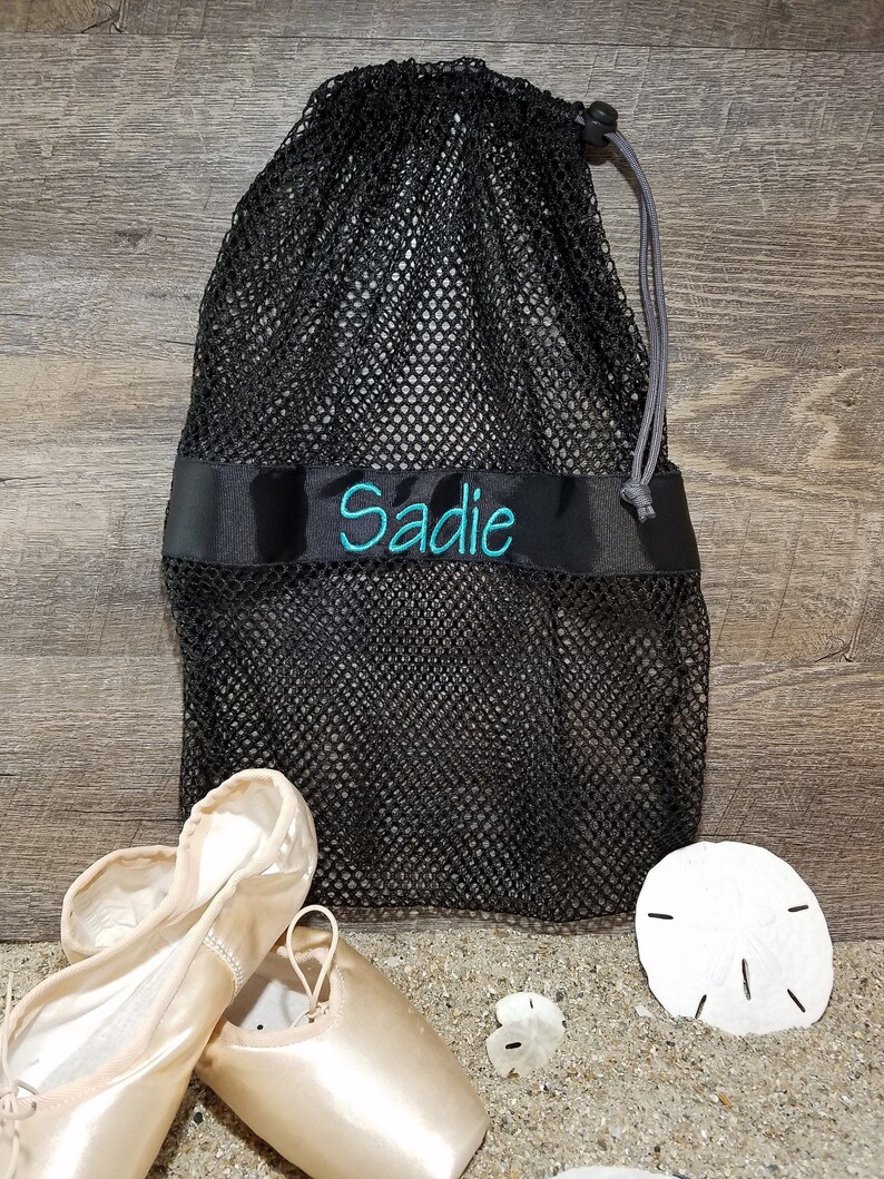 LARGE Mesh Drawstring BLACK Ballet Jazz Tap Pointe Shoe Glove | Etsy