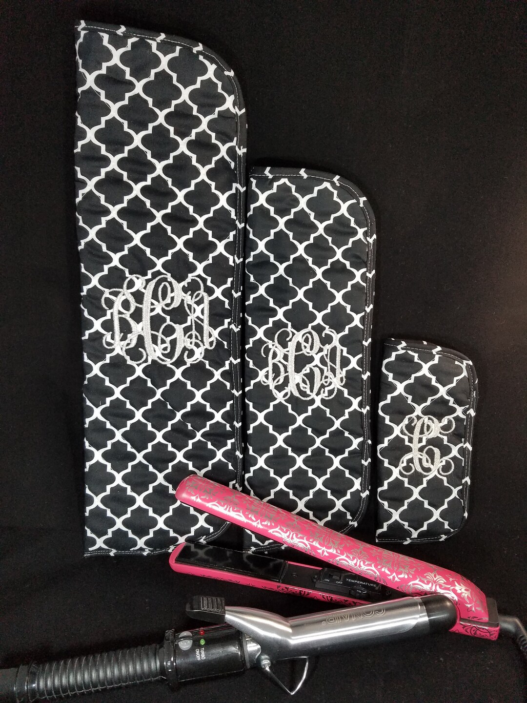 Flat / Curling Iron Bag Case EXTRA Long-monogram Included - MULTIPLE ...