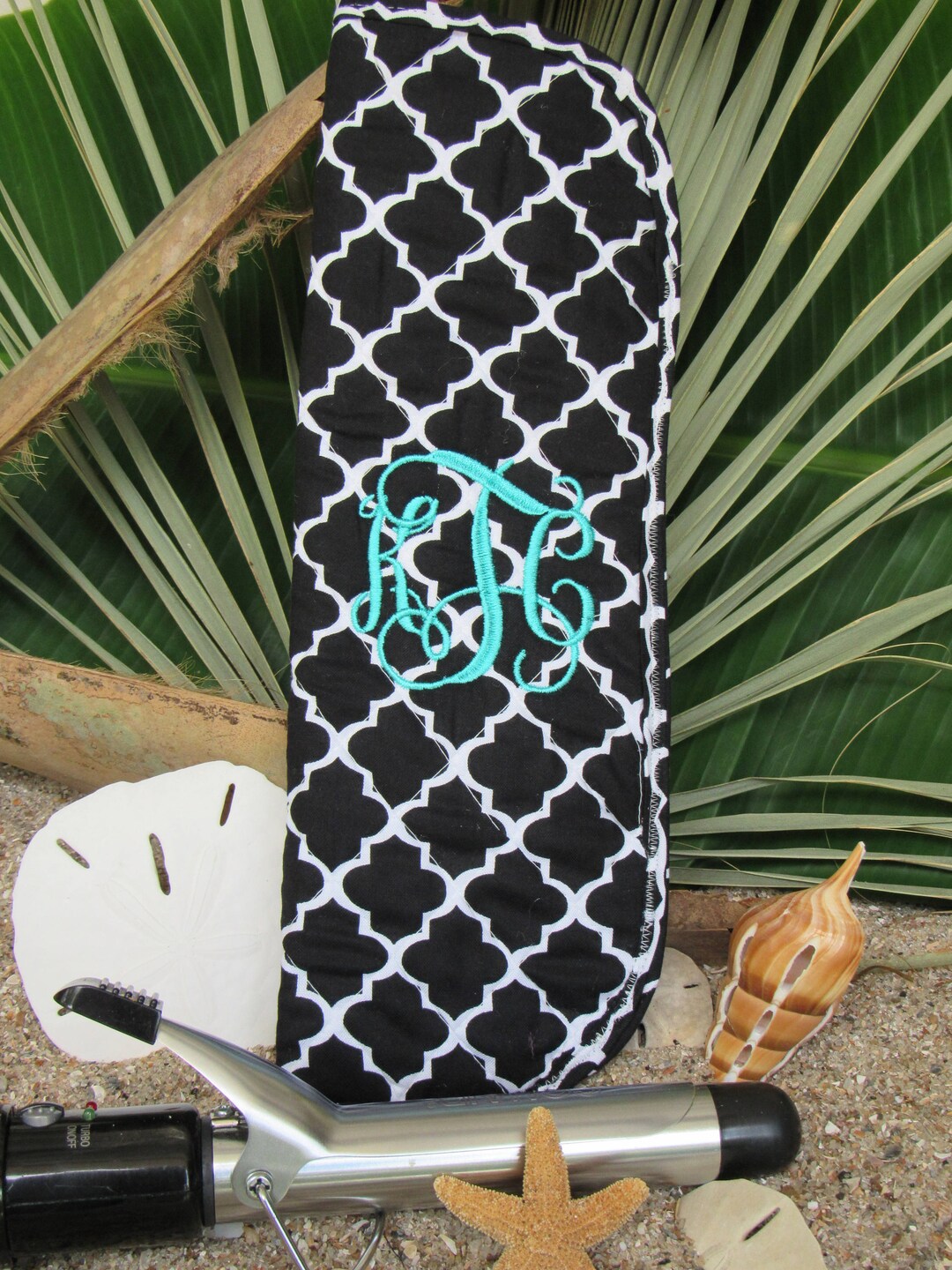 Flat / Curling Iron Bag With Monogram Included - BLACK - Team Birthday ...